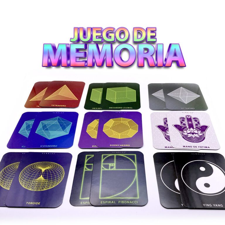 Juego de Memoria con Geometría Sagrada - Tienda Venaluz